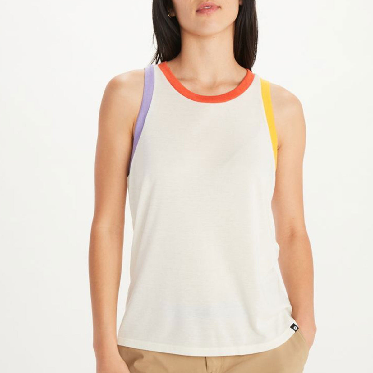 Women's Color Block Sport Top,White – All Brands Factory Outlet