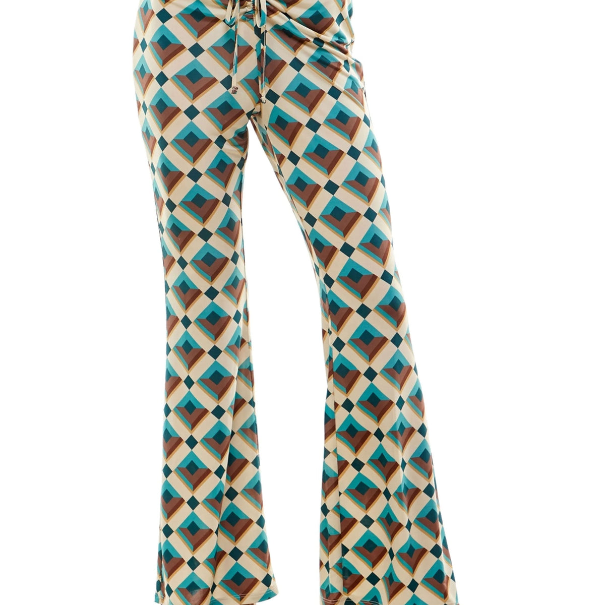 Women's Patterned Flare Leg Pant,Multi – All Brands Factory Outlet