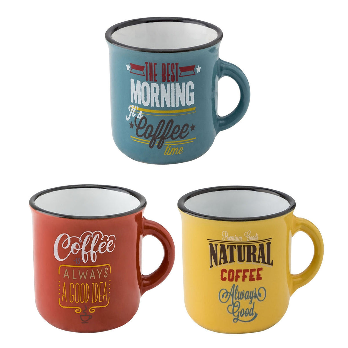 Coffee Cups, 3 Pieces – All Brands Factory Outlet