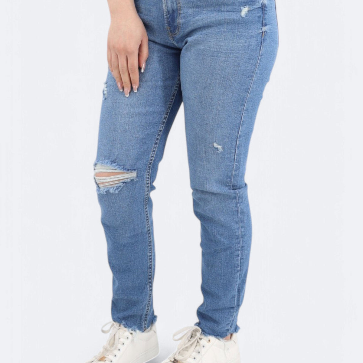 Women's Ripped Washed Jeans,Blue – All Brands Factory Outlet