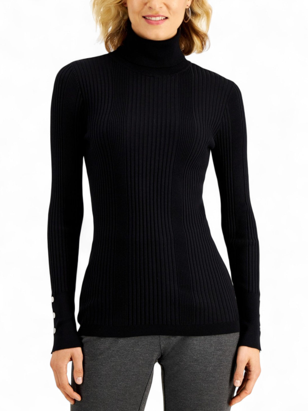 Women's Ribbed Sweaters,Black – All Brands Factory Outlet
