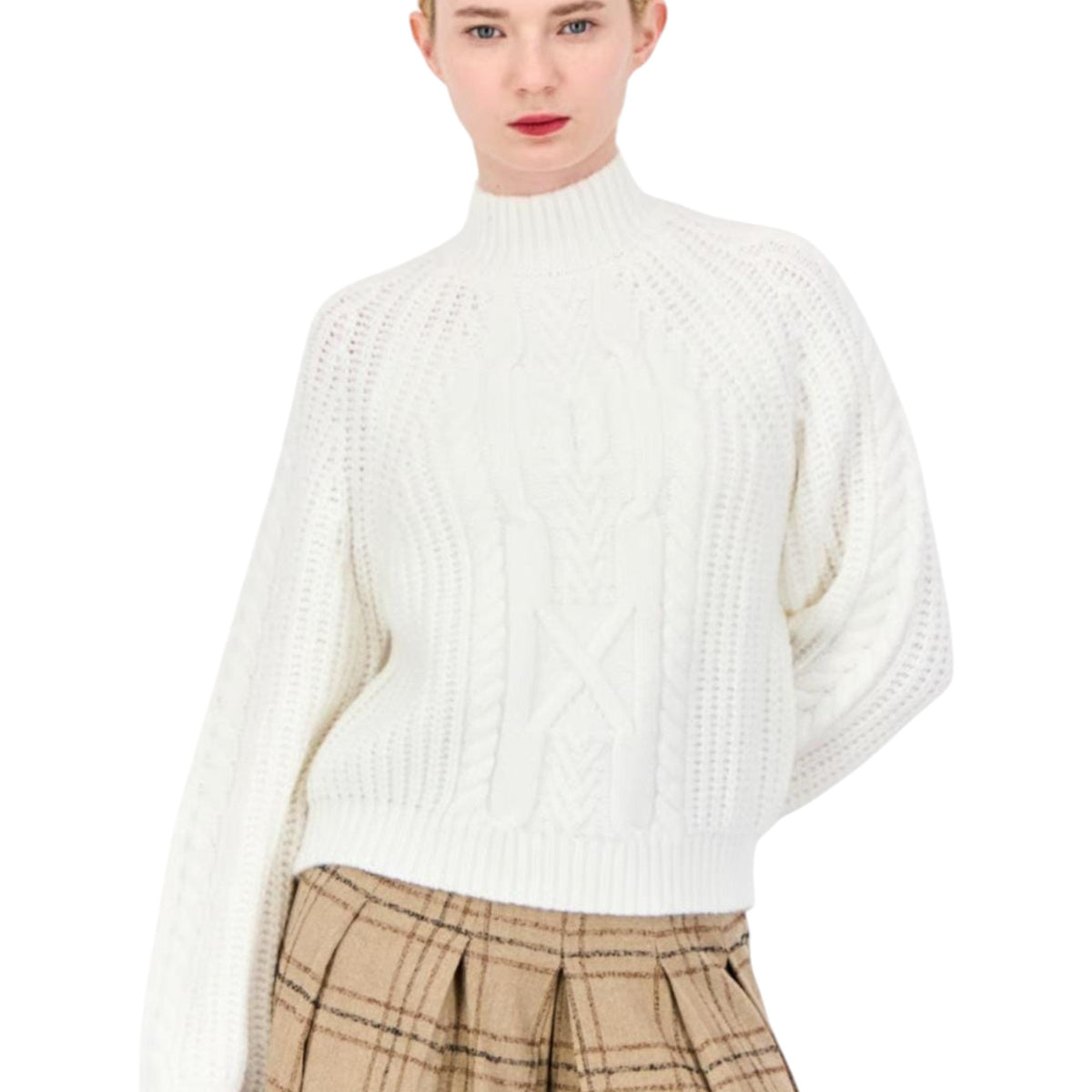 Women's Knitted Sweaters,White – All Brands Factory Outlet