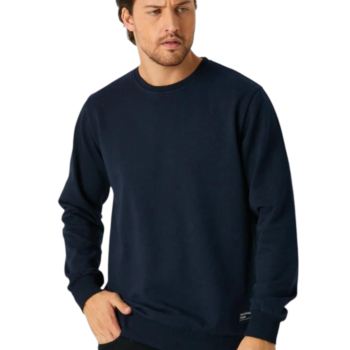 Men's Plain Sweaters,Navy – All Brands Factory Outlet