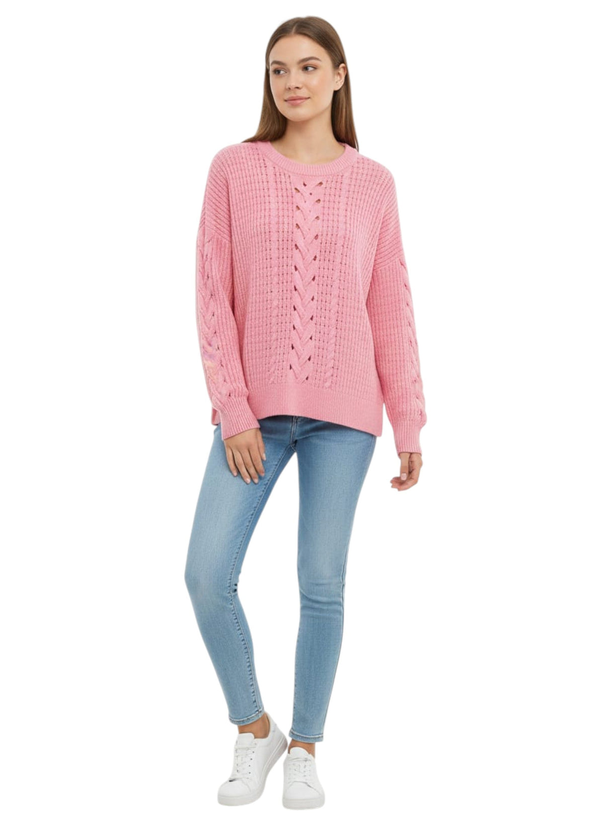 Women's Knitted Sweaters,Pink – All Brands Factory Outlet