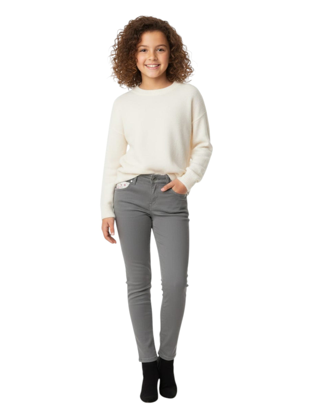 Women's Plain Solid Jeans,Light Grey – All Brands Factory Outlet