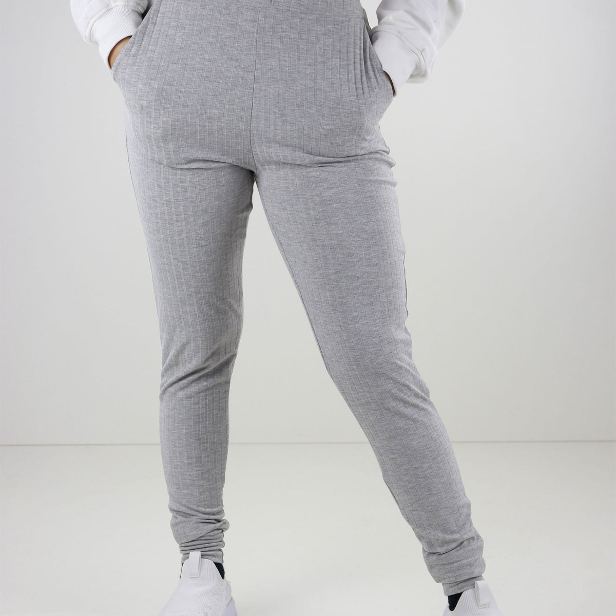 Women's Ribbed Sport Bottom,Grey – All Brands Factory Outlet